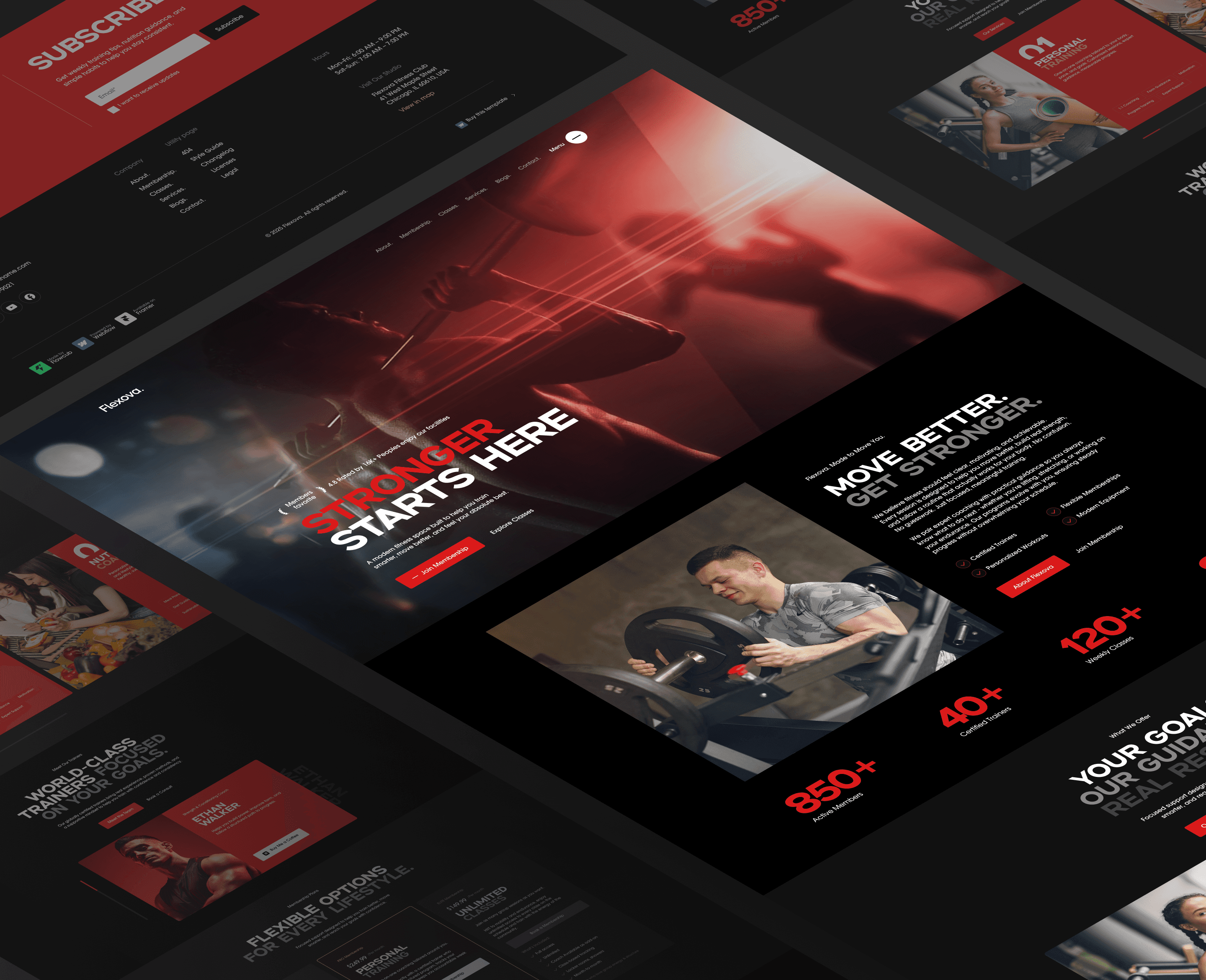 Flexova — Fitness & Gym Webflow Template - Flowcub