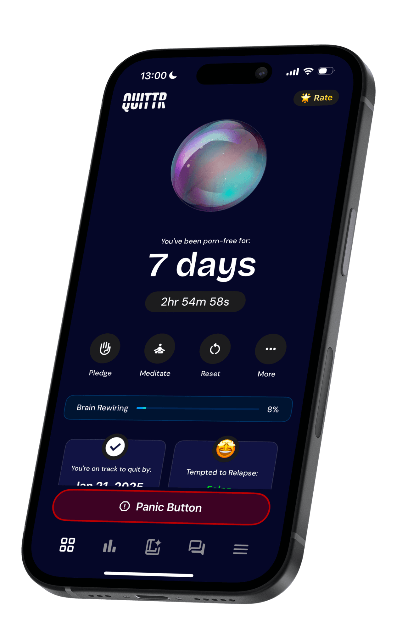 NoFap Tracker by Quittr – Stay Motivated & Track Progress