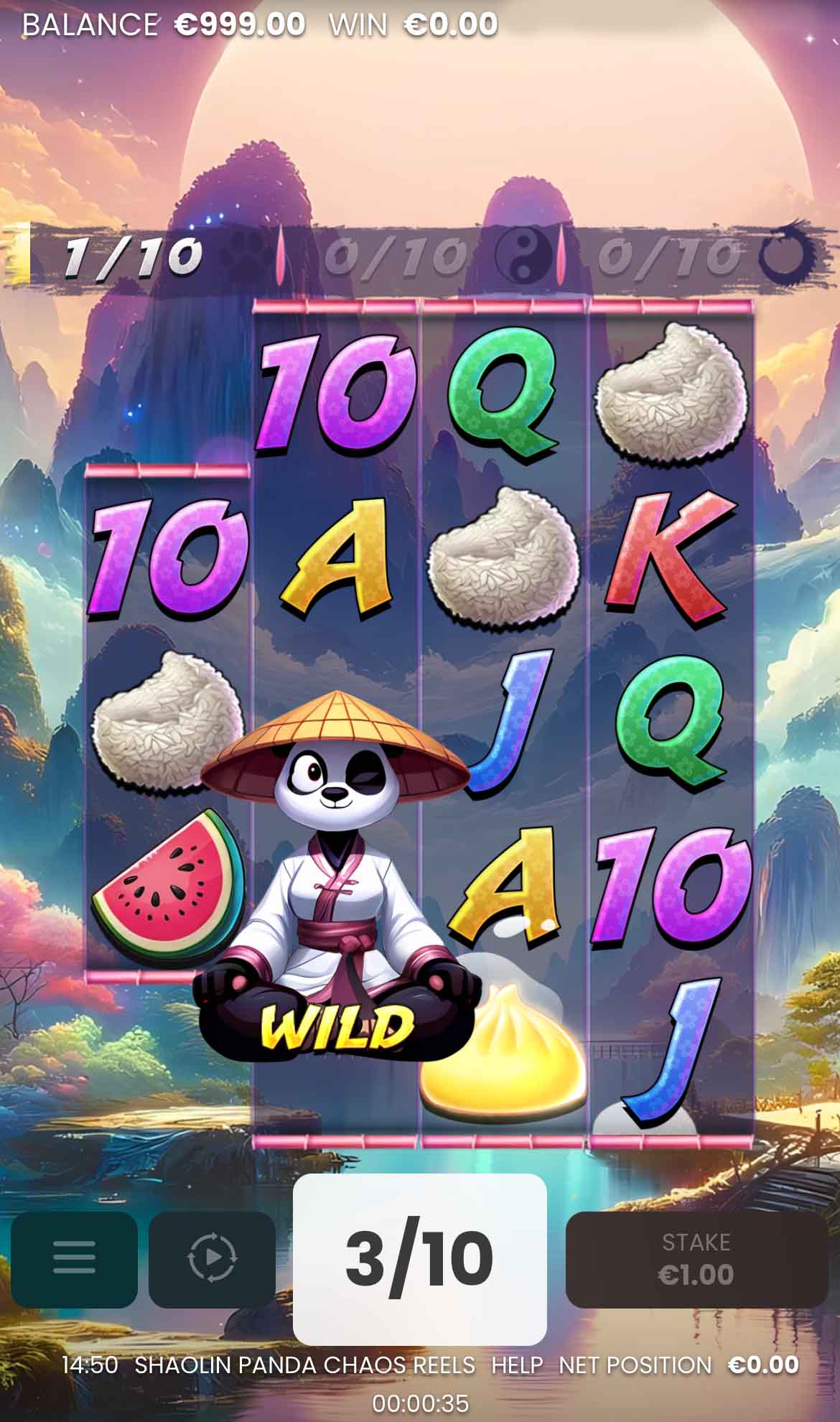 Shaolin Panda Chaos Reels - Octoplay