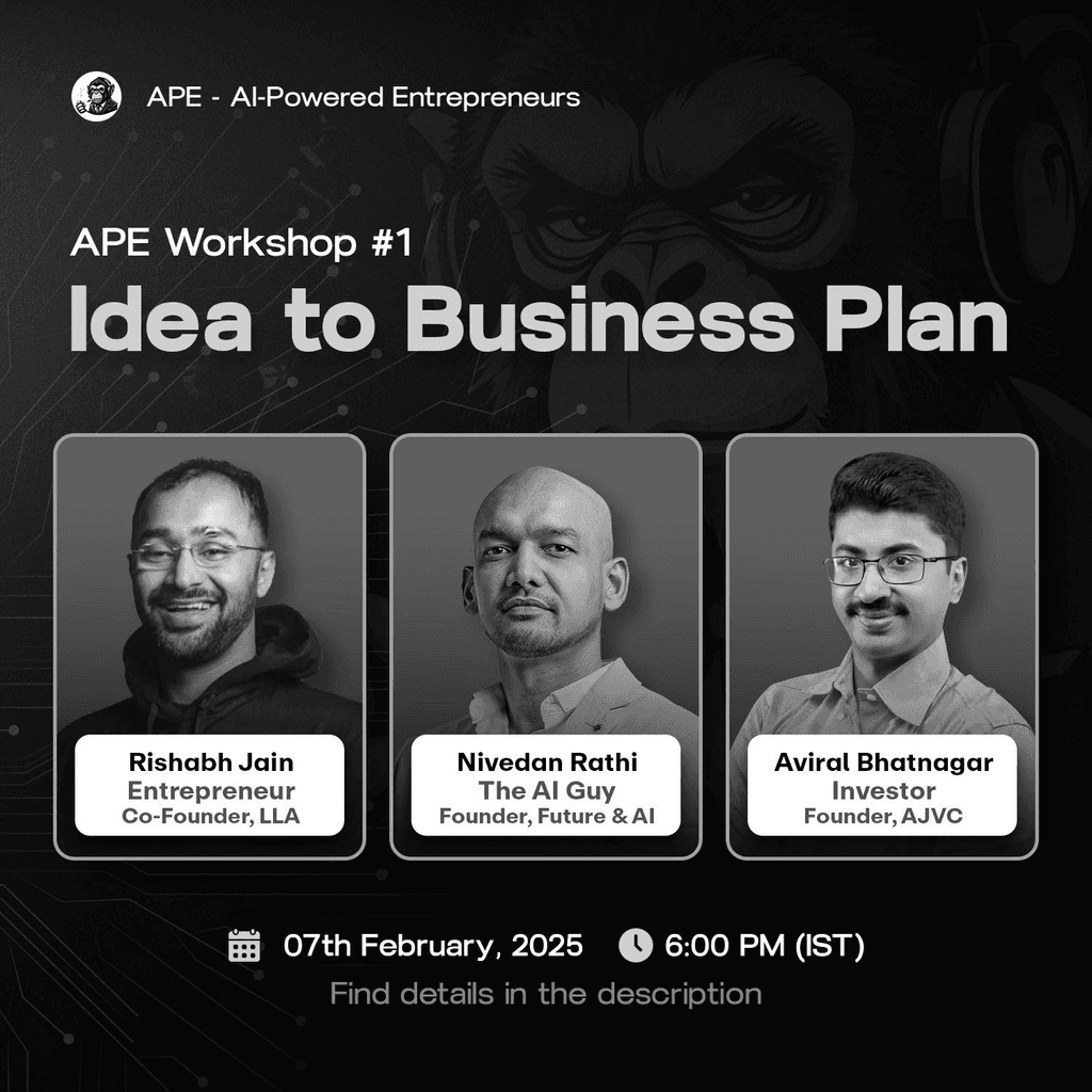 Start your Journey with APE - AI-Powered Entrepreneur