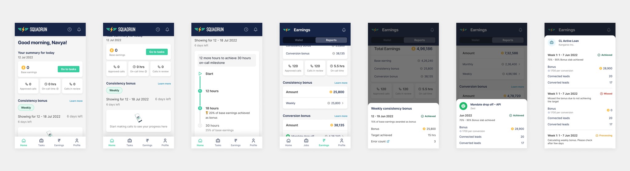 SquadStack Partner app - Souvik Maity - Senior Product Designer