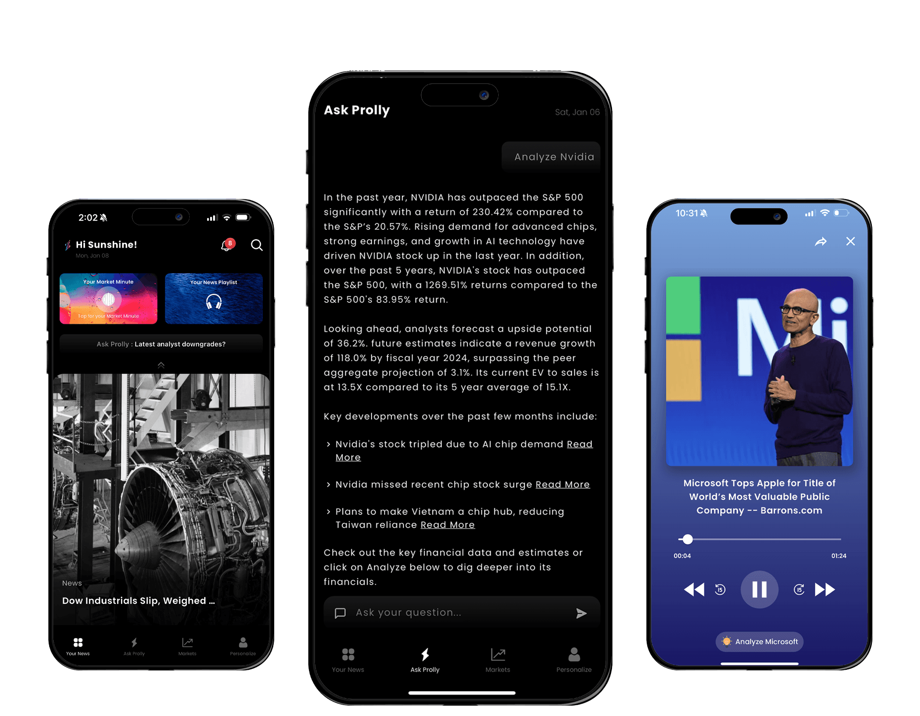 Prolly | AI-Assistant for Financial News & Research