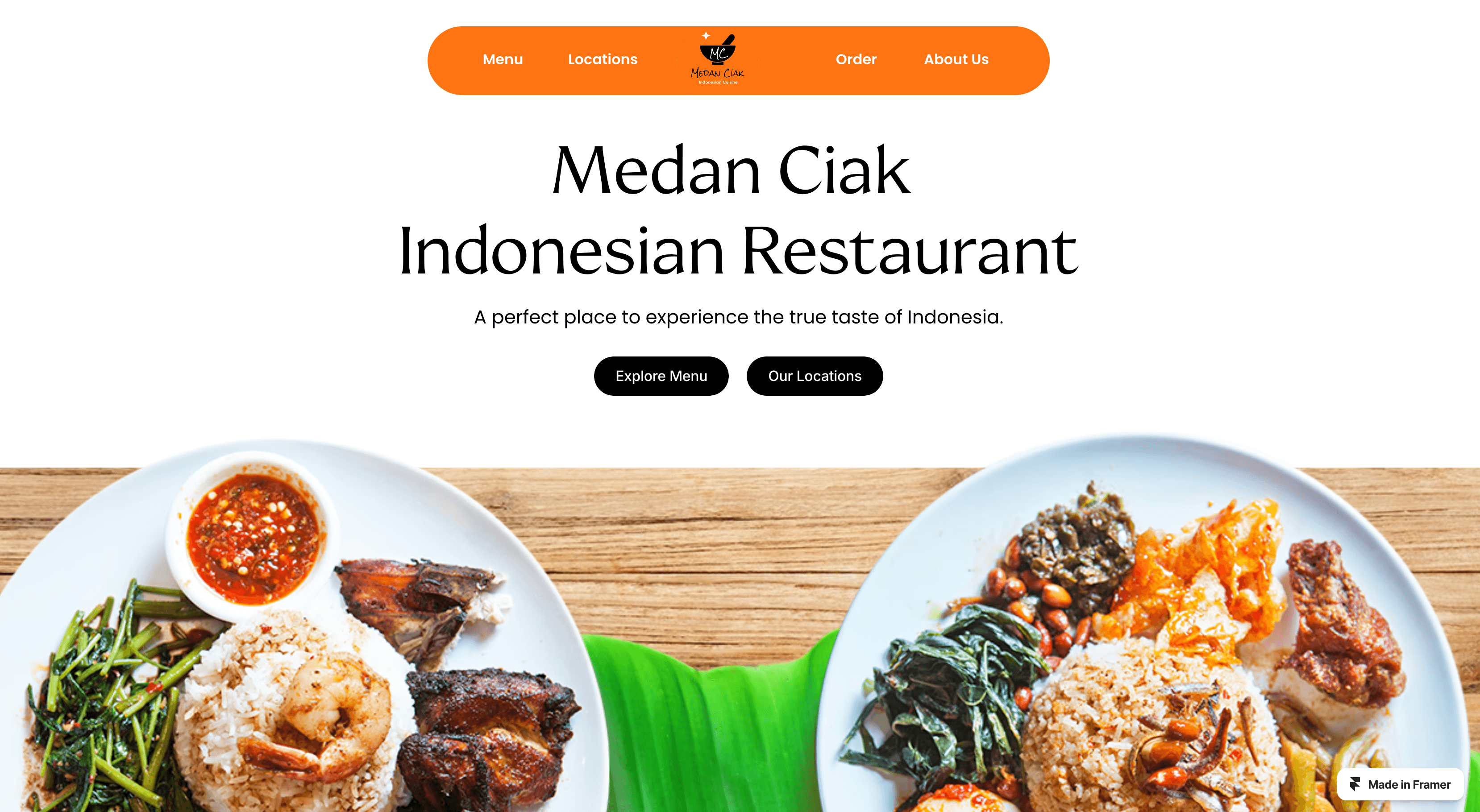 Medan Ciak Indonesian Restaurant