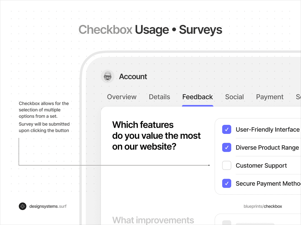 Checkbox Blueprints in Design Systems