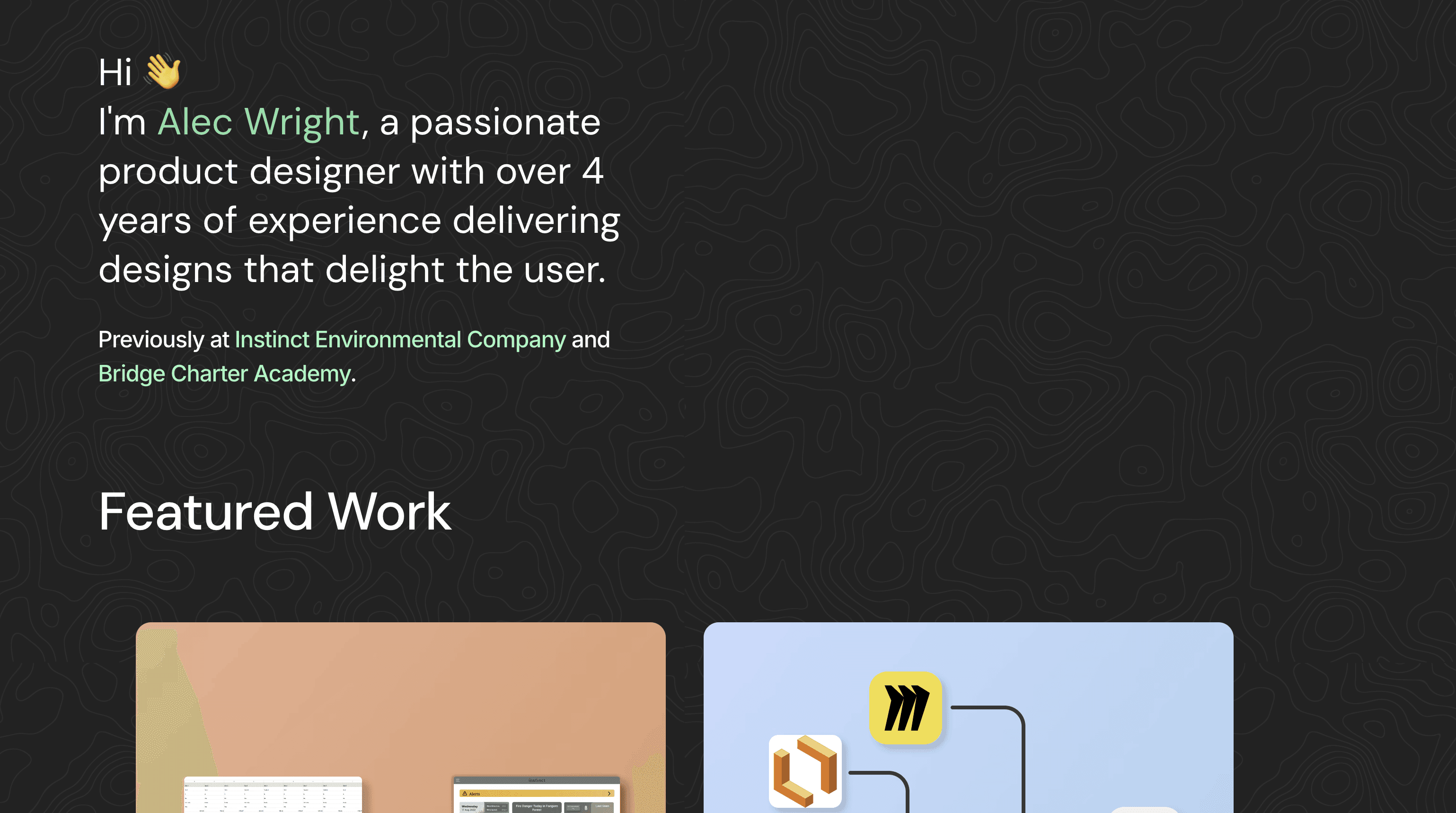 Alec Wright Design - Digital Product Design UX/UI Design