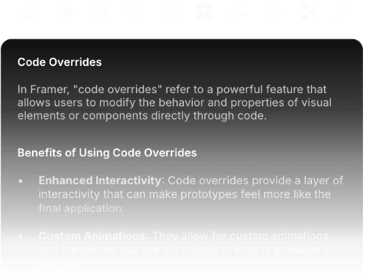 Framer code components