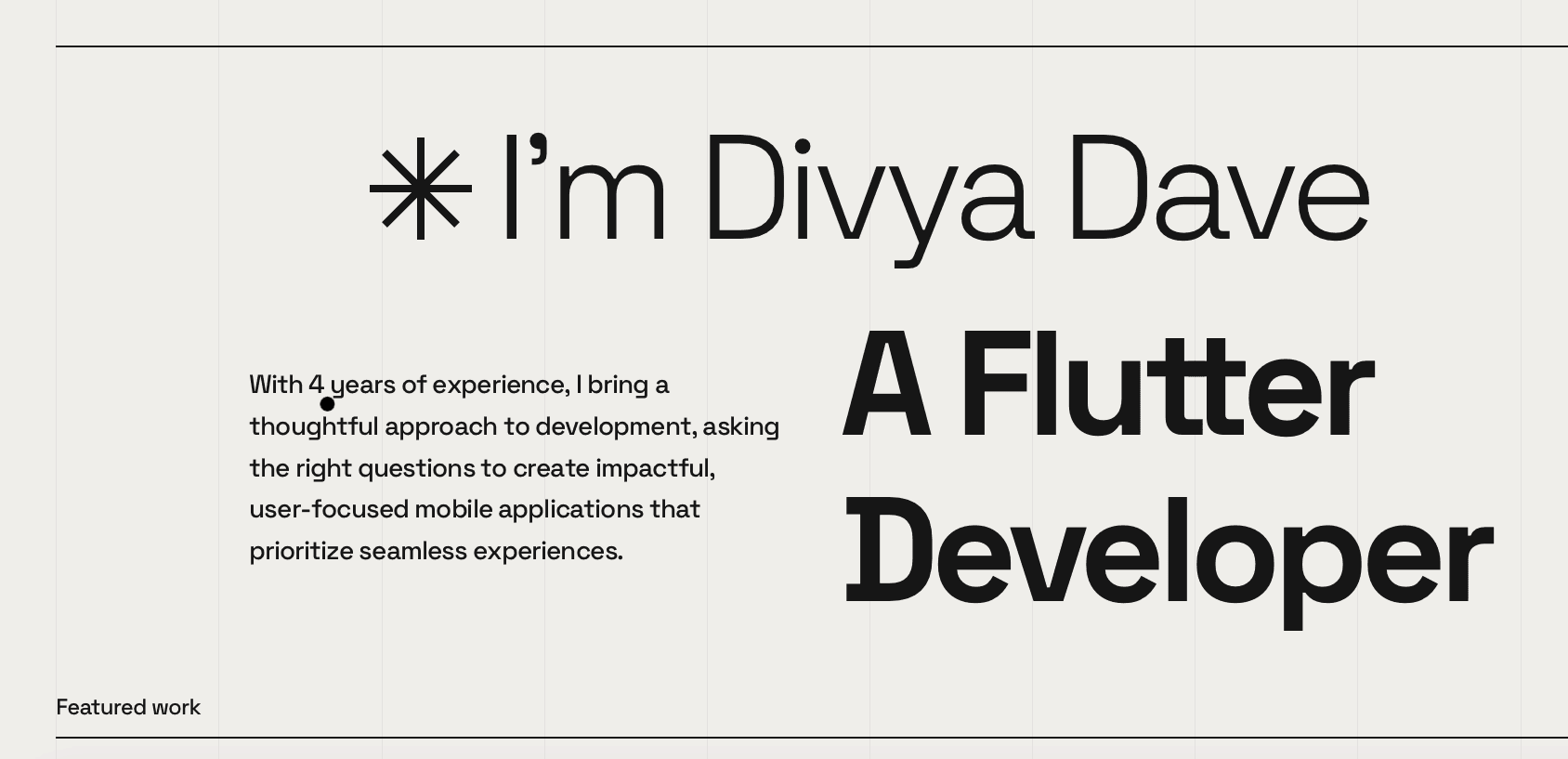 Divya Dave Flutter Developer