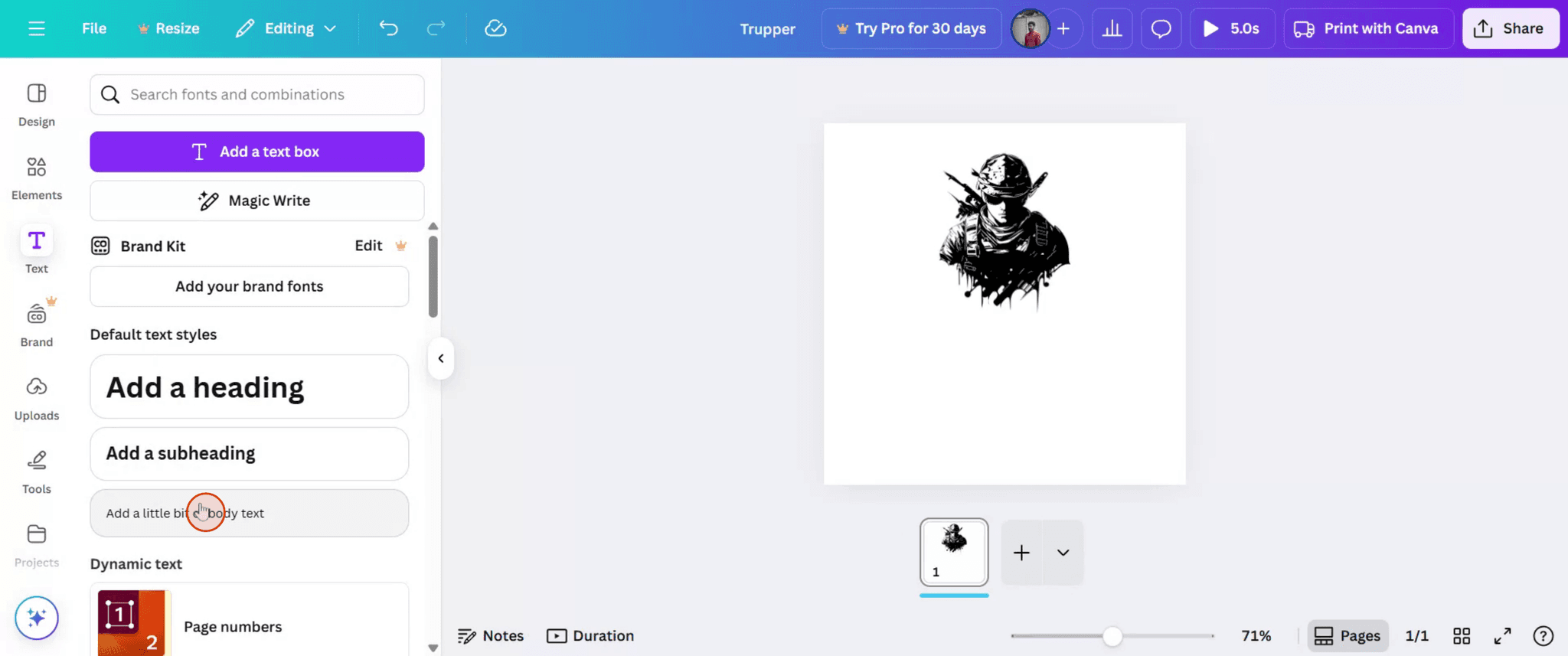 How to Add a Text Box in Canva - 1 minute video guide