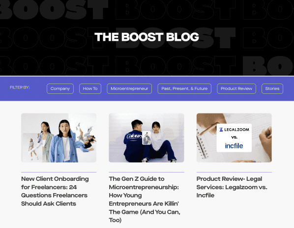 Boost | Blog