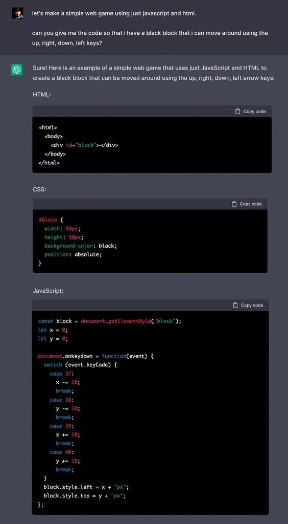 Build a game with ChatGPT and Replit