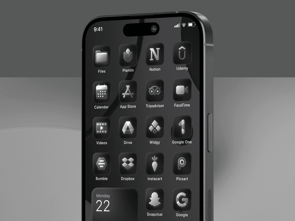 10+ Best Dark and Black iOS App Icons and Icon Packs - Solt Wagner