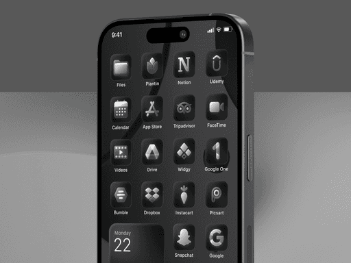 10+ Best Dark and Black iOS App Icons and Icon Packs - Solt Wagner