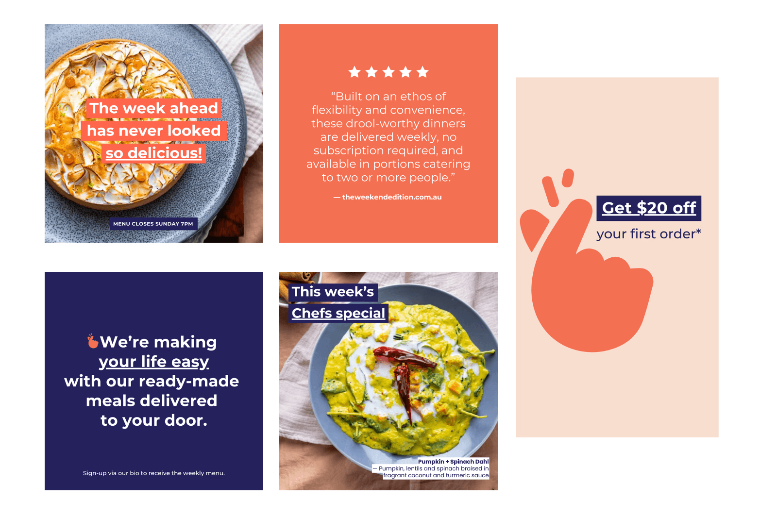 Promote your food business with ready-to-use templates | Cookaborough ...