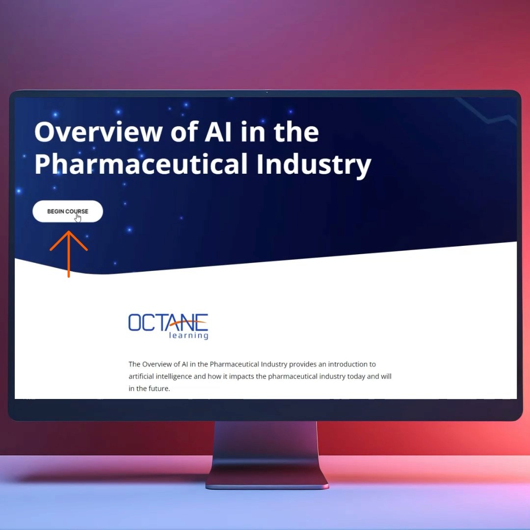 Overview of AI in Pharma eLearning module - Octane