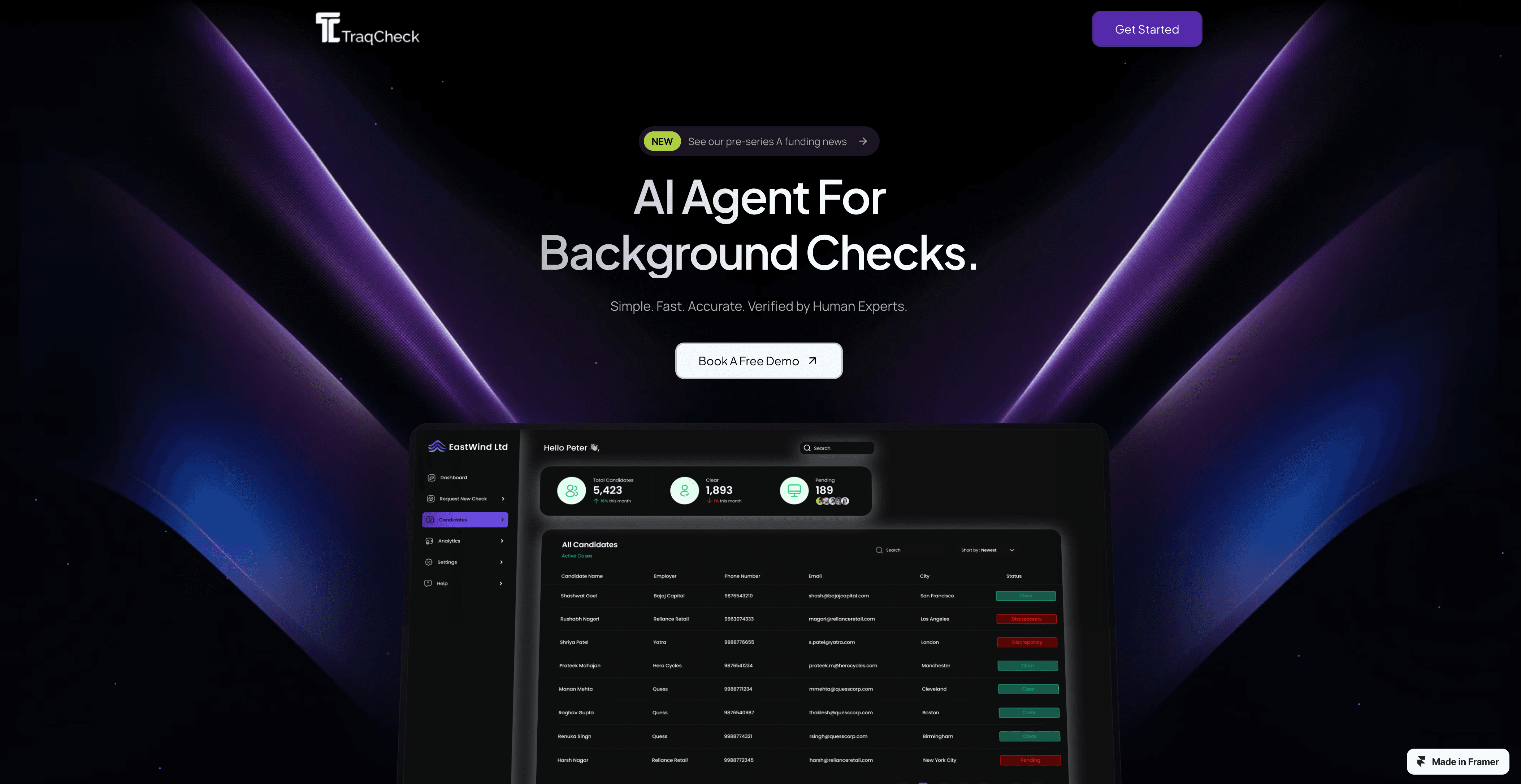 TraqCheck - AI Agent for Background Checks