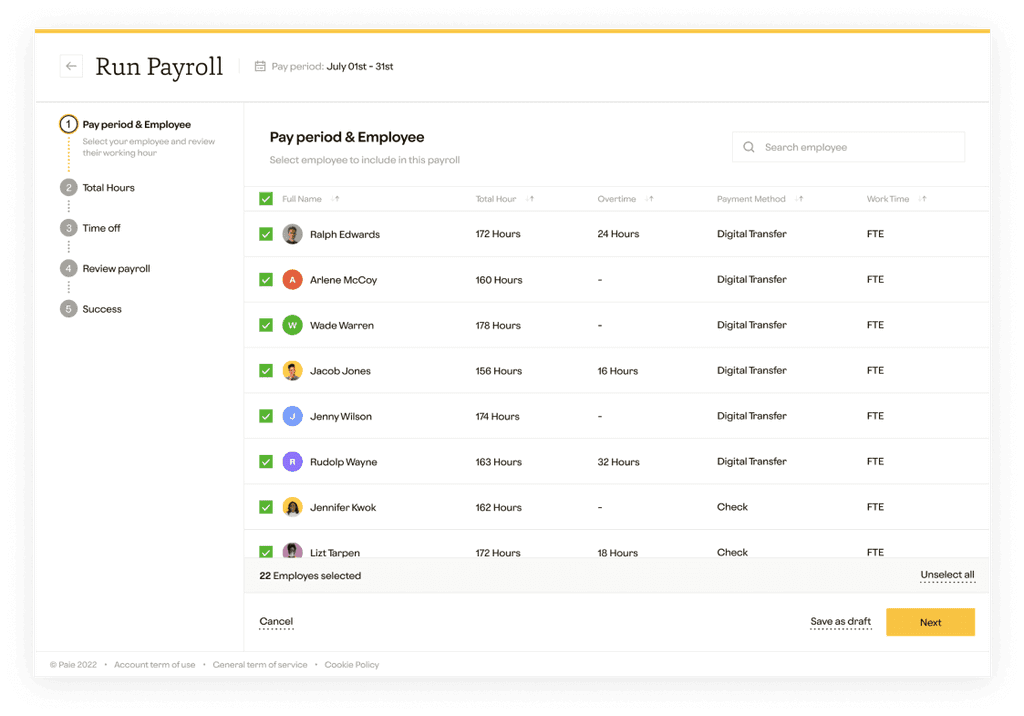 PAIE - SaaS Payroll Management Platform