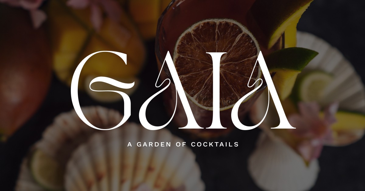 Gaia Cocktails Menu