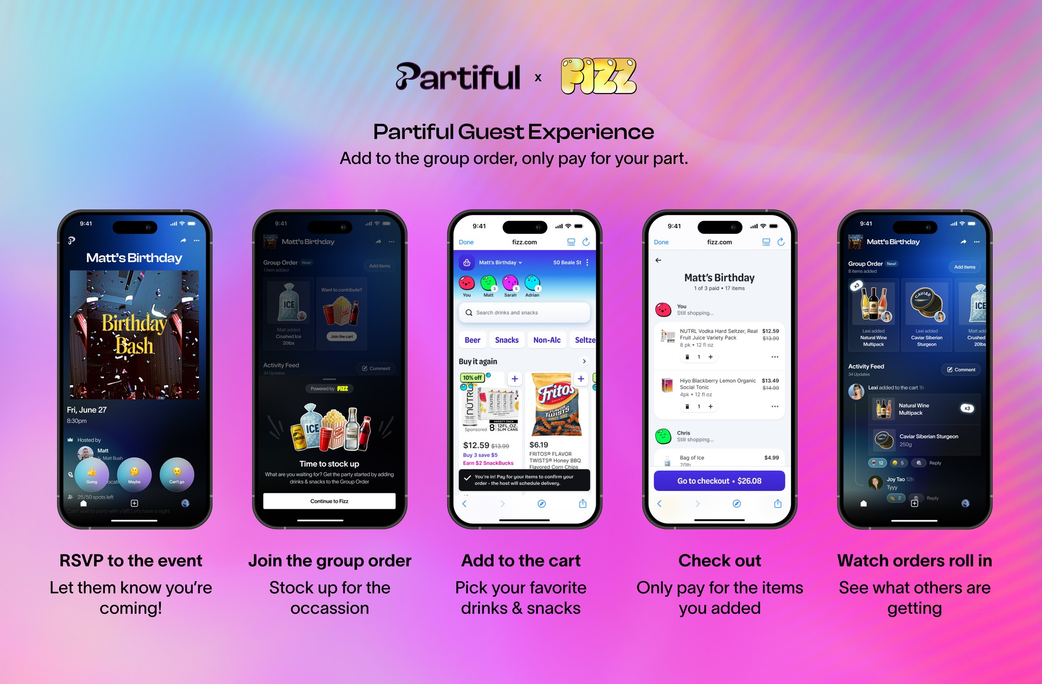 Introducing Group Order on Partiful