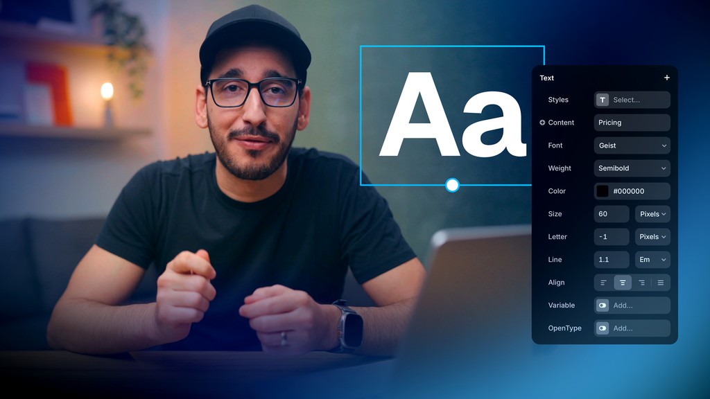 Text properties: Framer Academy | Master UX & Web Design Tutorial