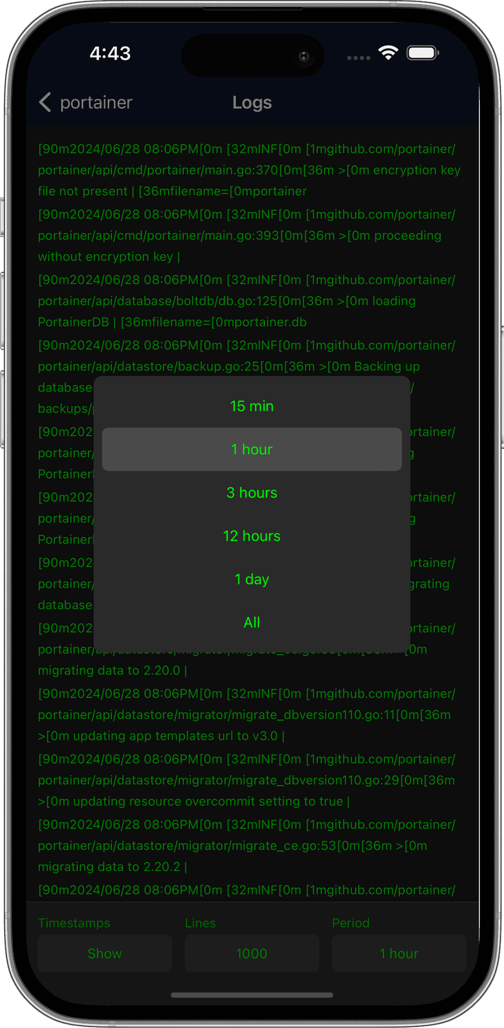 Portainer Mobile Dashboard | Docker