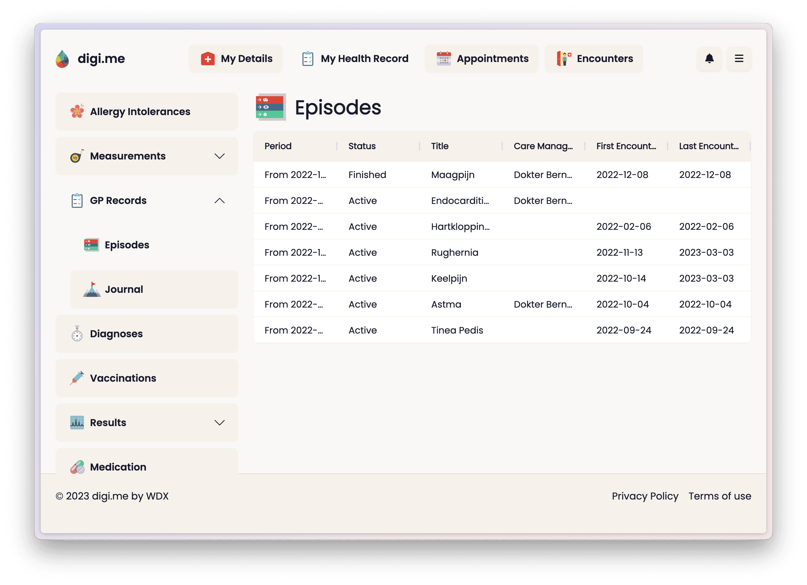 Digi.me - Medical Records Viewer