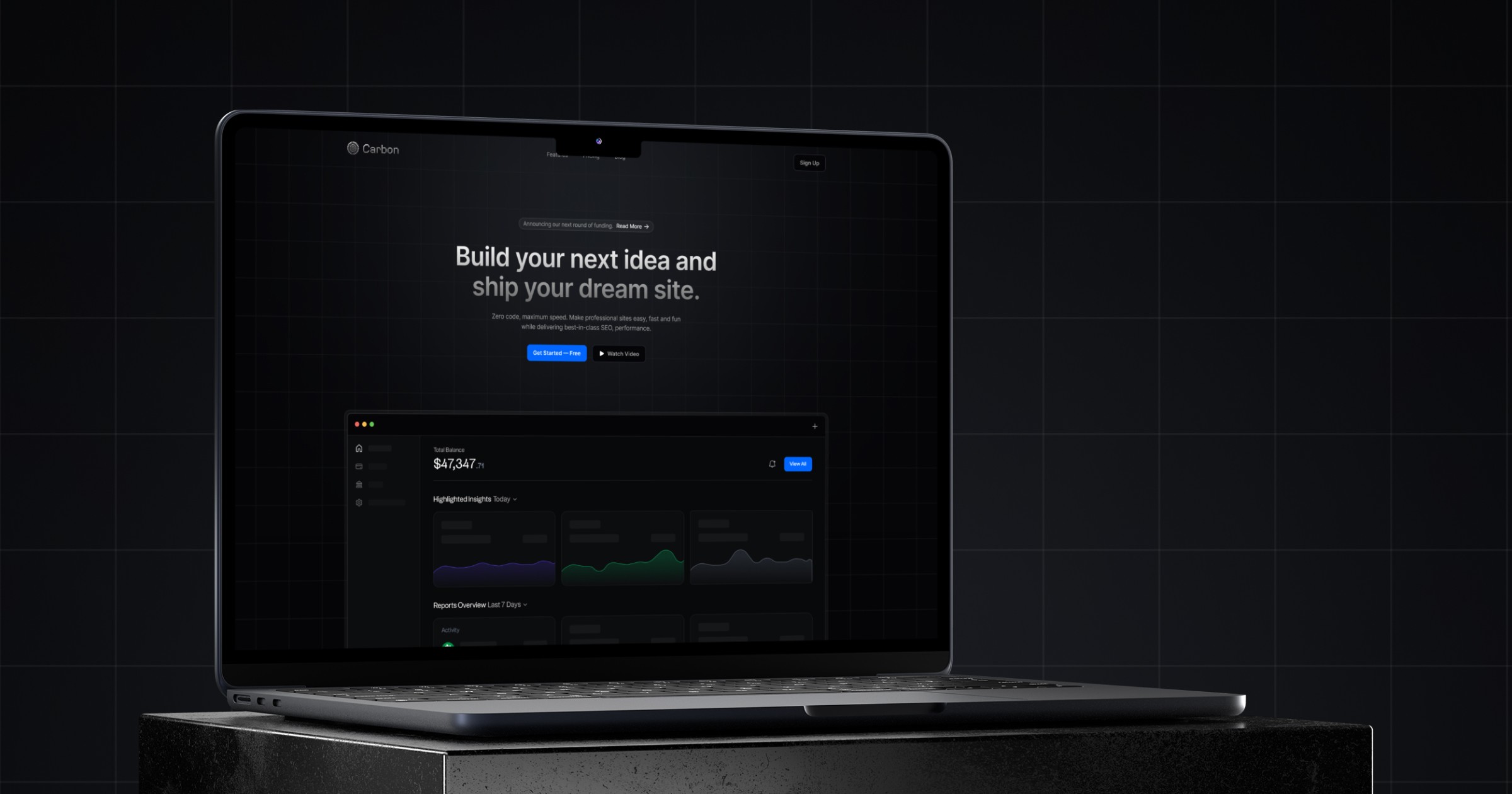 Carbon — SaaS & Startup Template