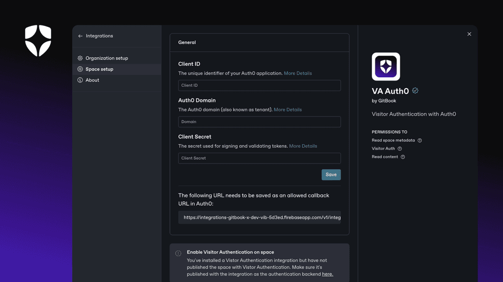 Auth0 – GitBook Integrations