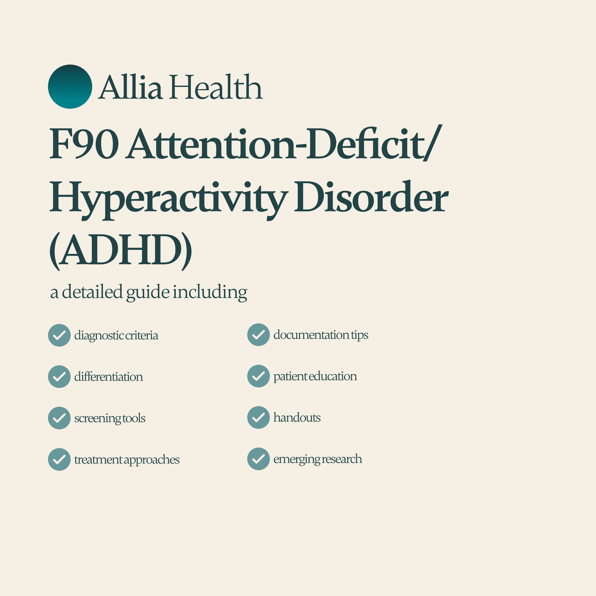F90 Attention-Deficit/Hyperactivity Disorder (ADHD): Comprehensive Guide for Mental Health ...