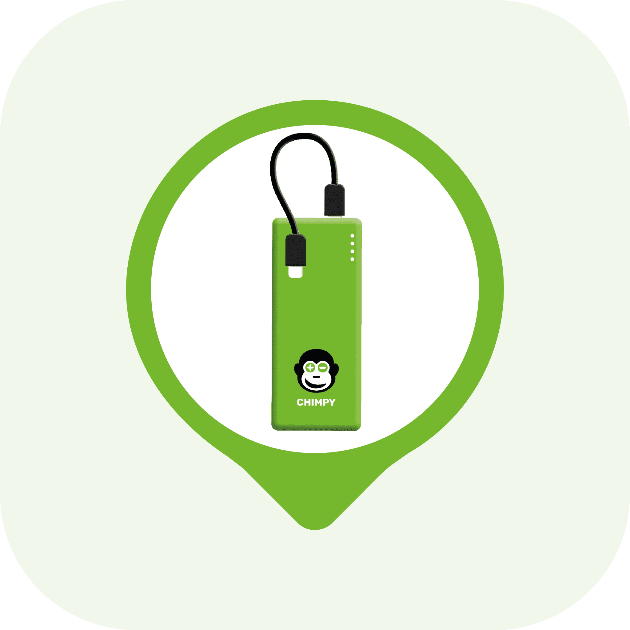 Chimpy | The green powerbank for rent