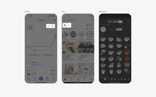 Segmented Control UI Design: Best practices, Design variants & Examples ...