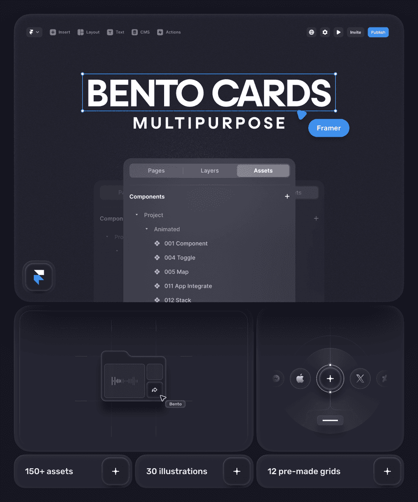 Horizontal — Portfolio Template — Framer Template
