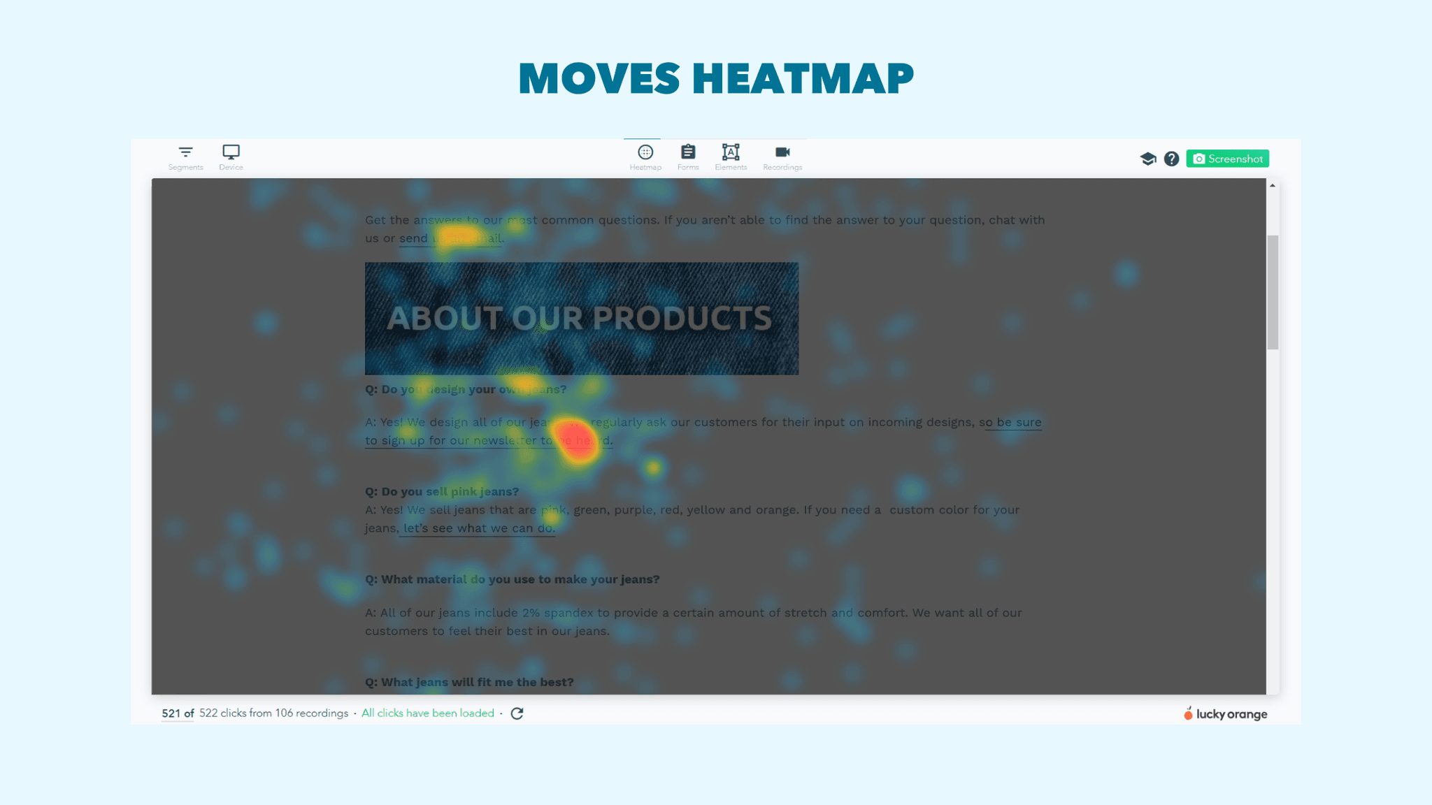 The Complete Guide To Using Website Heatmaps - Lucky Orange