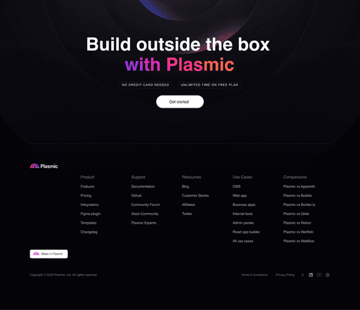 Footer design examples - Web to Figma