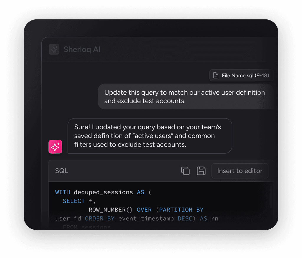 Sherloq: Collaborative SQL Repository