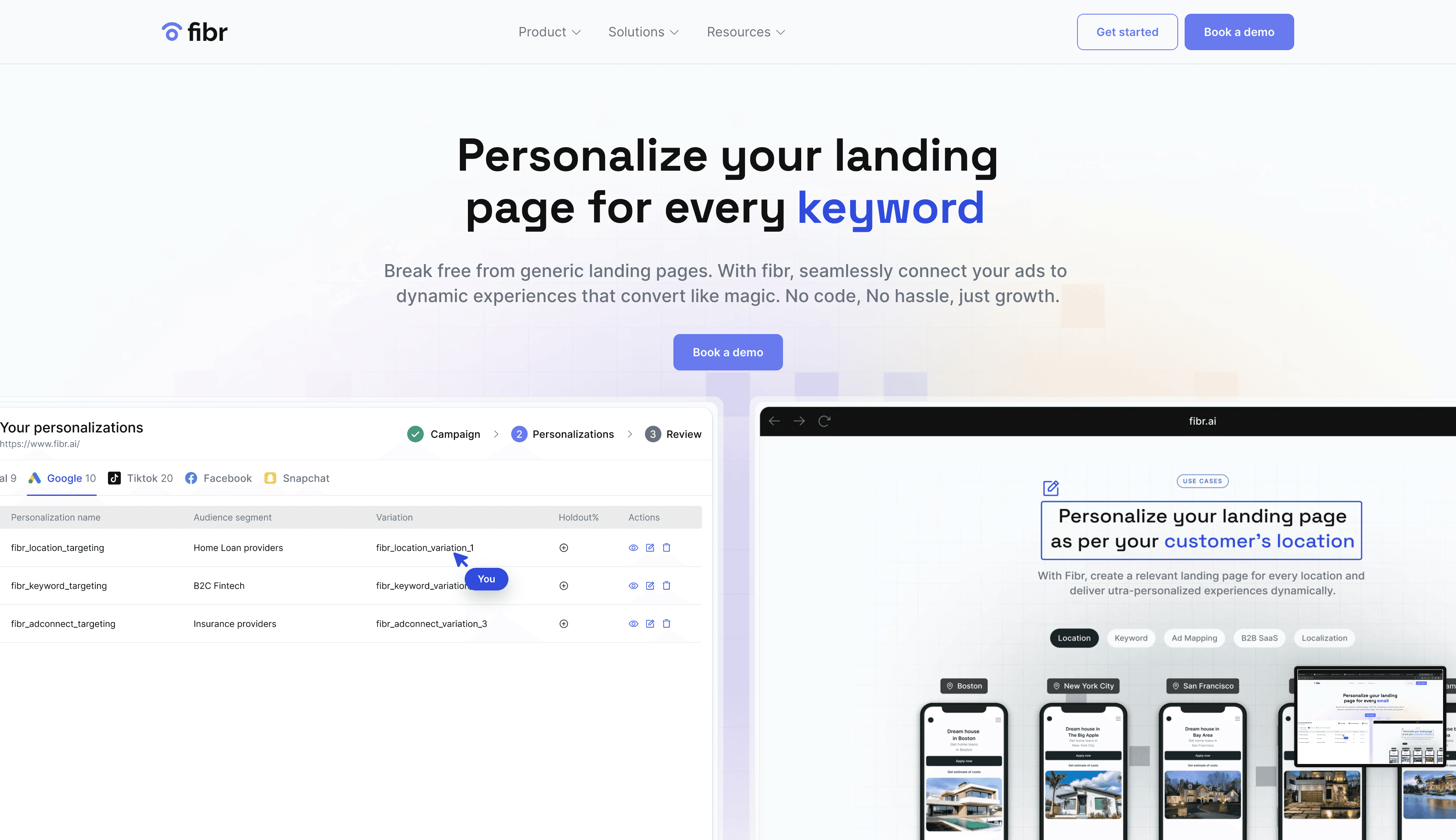 Fibr AI - Personalized Landing Page for Every Ad