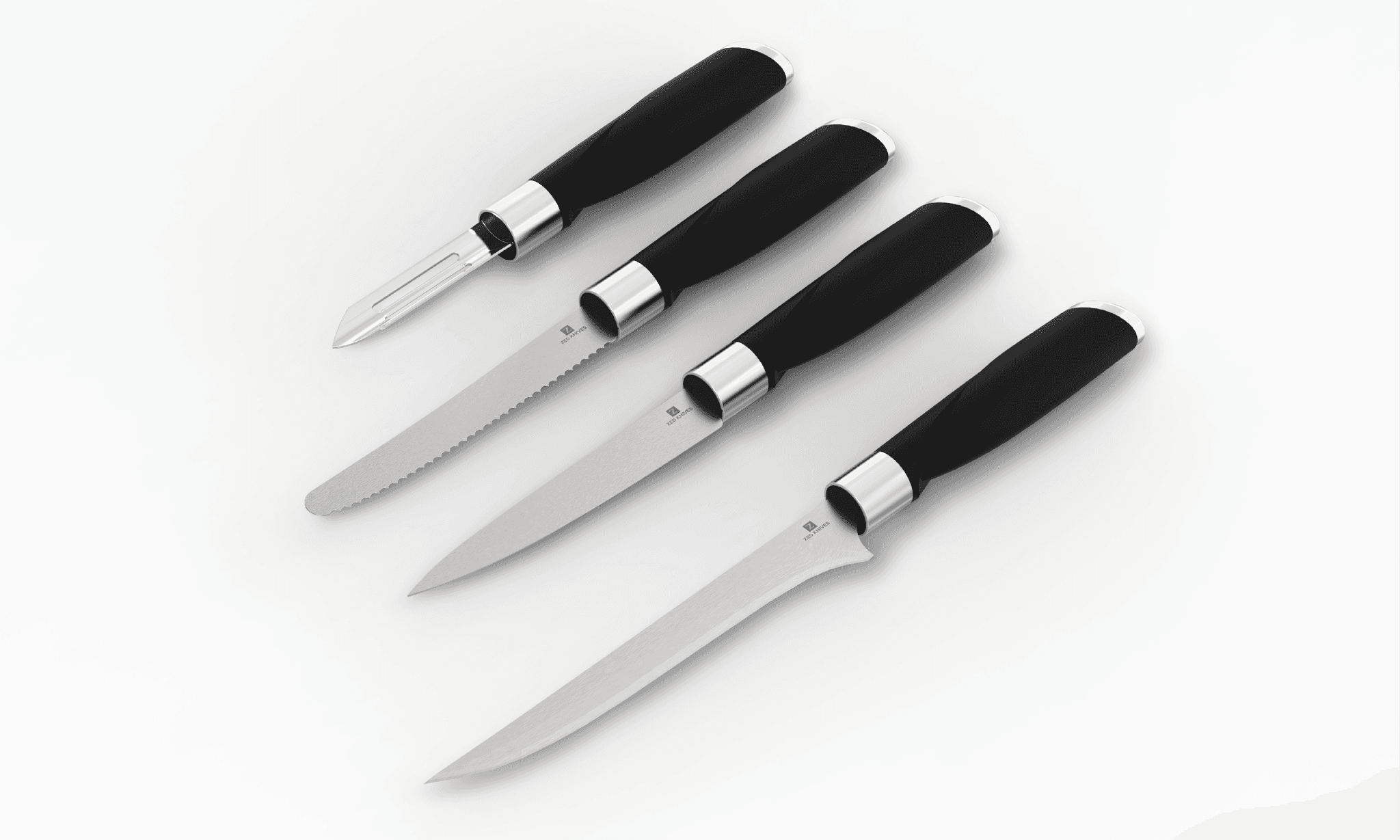 Fiskos Design Studio | Zed 4-Piece Kitchen Knife Set