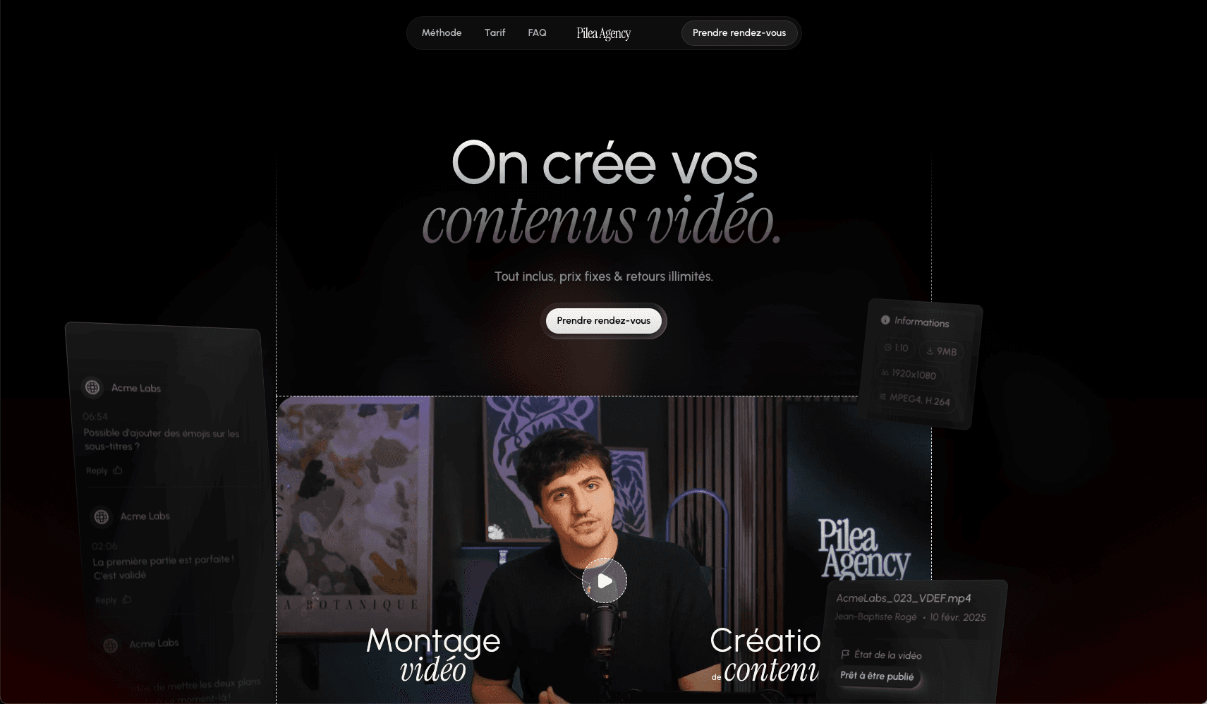 Pilea - Agence de montage vidéo