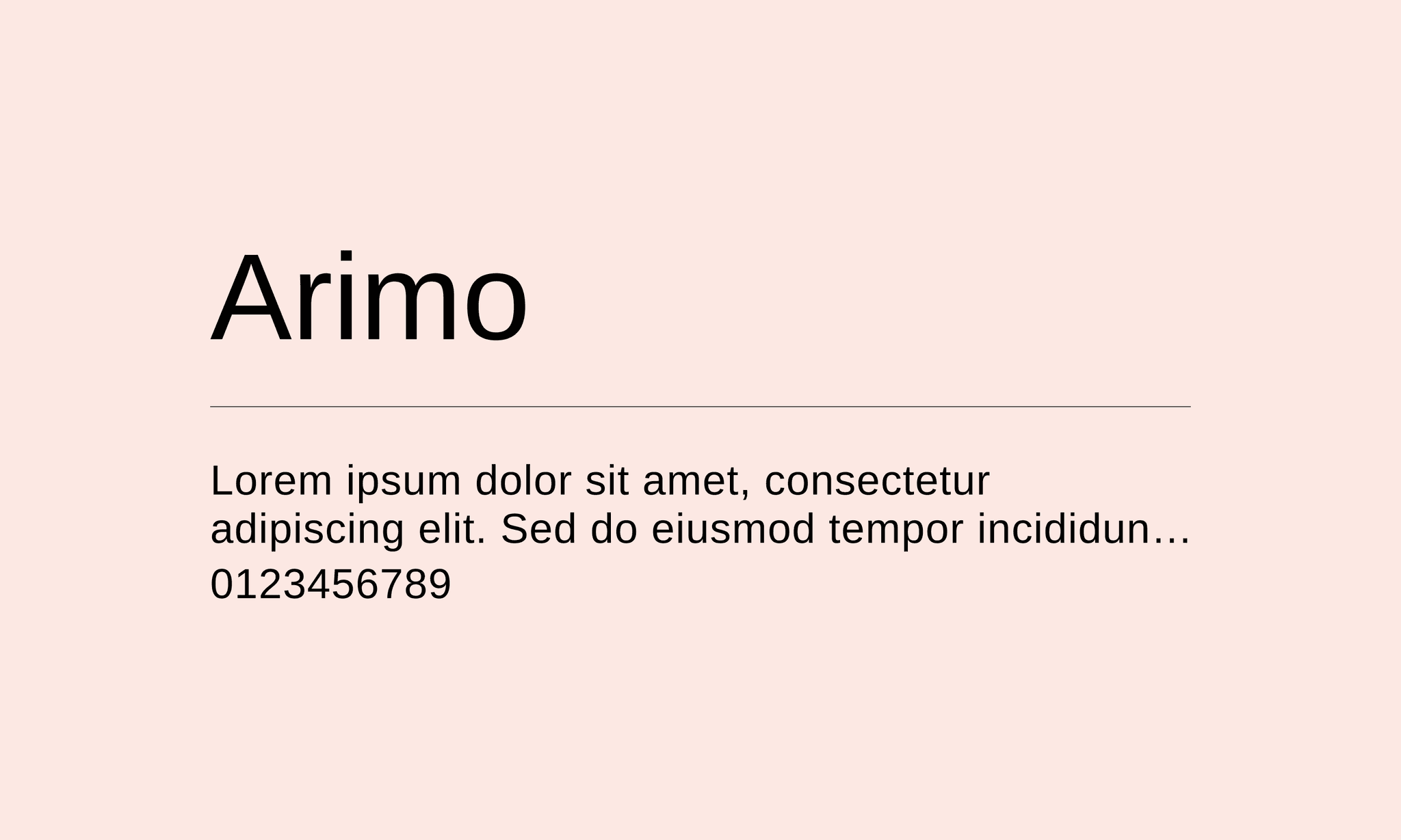 Arimo - Font Download