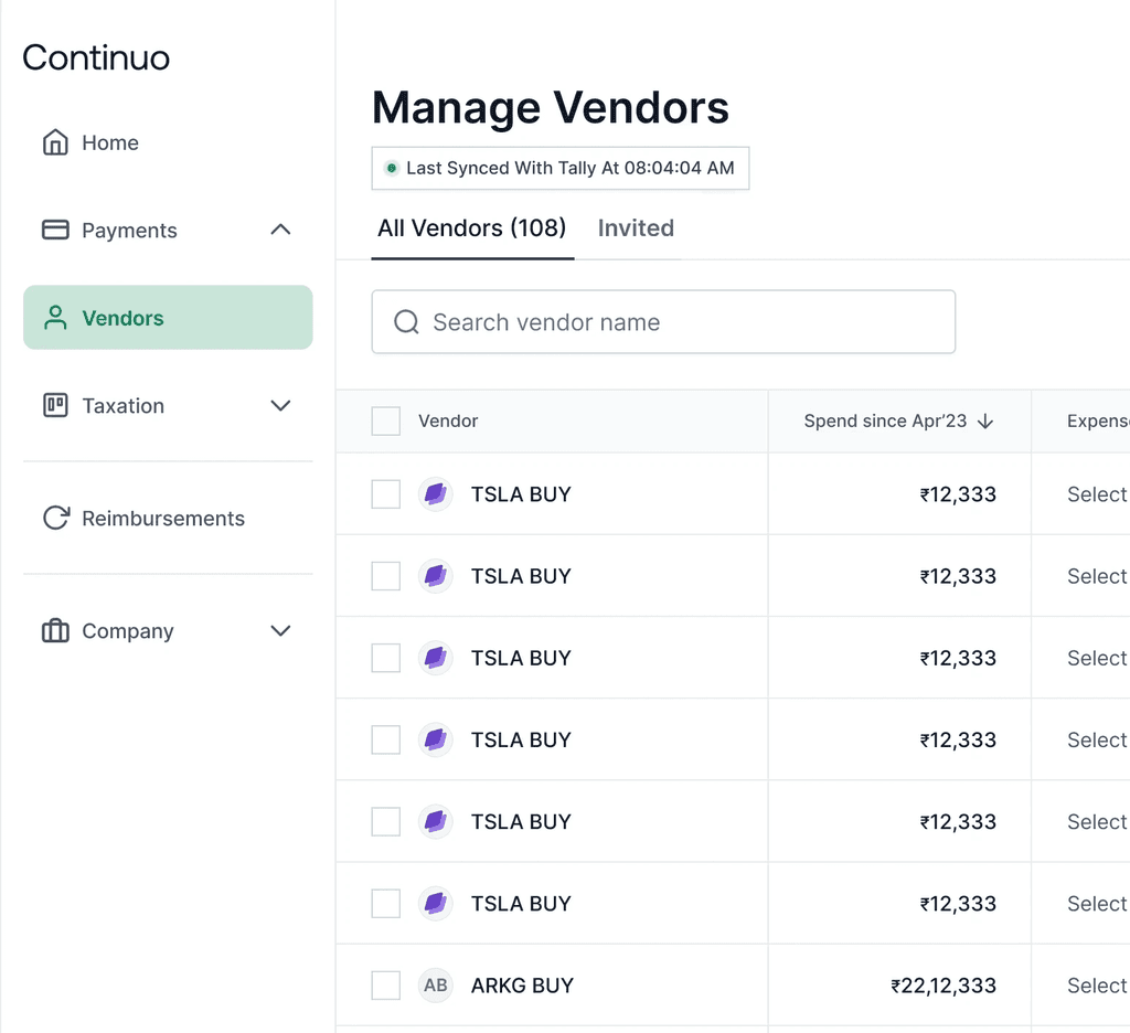 Pazy Vendor Management