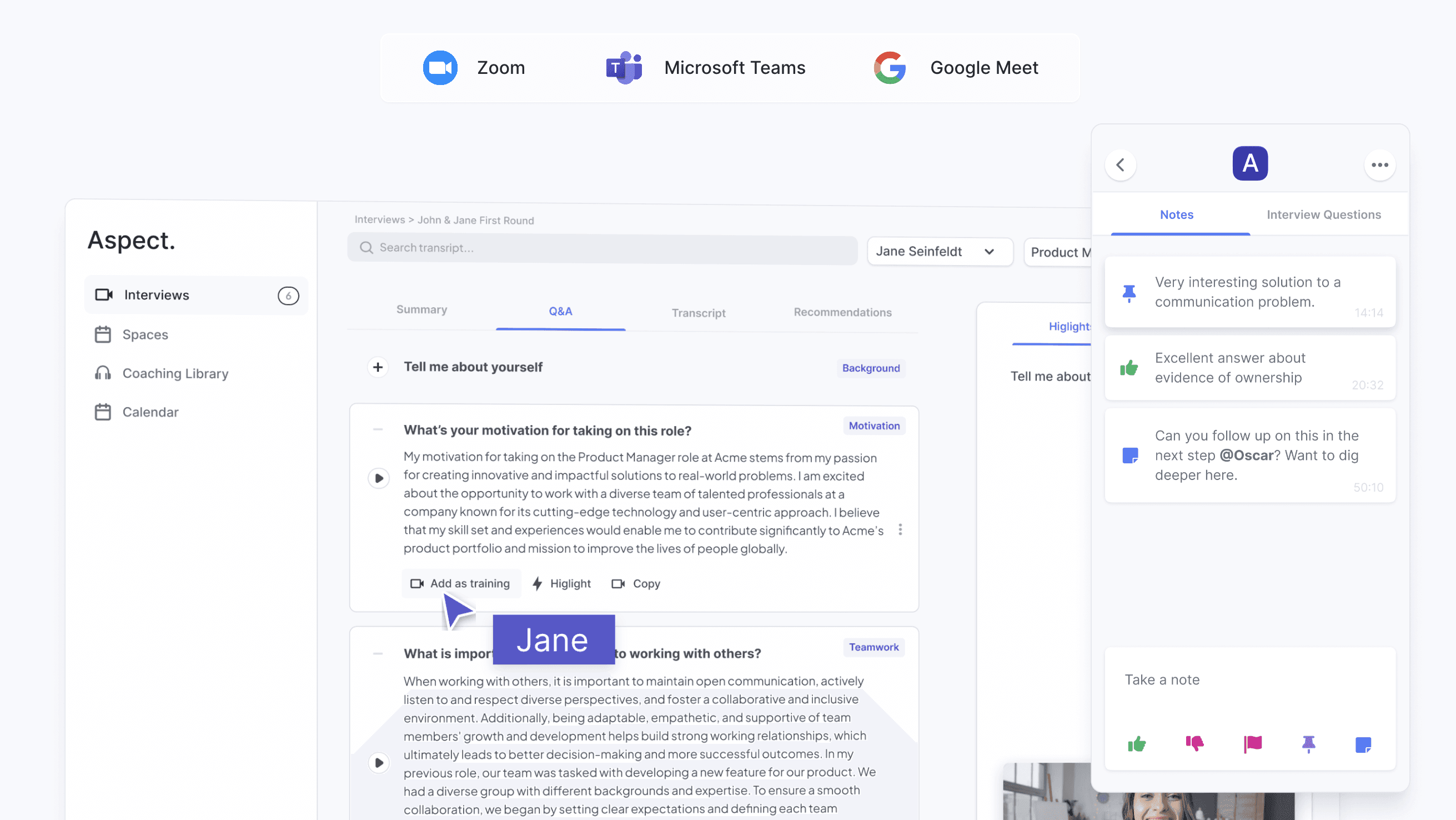Aspect - AI Notes For All Your Interviews