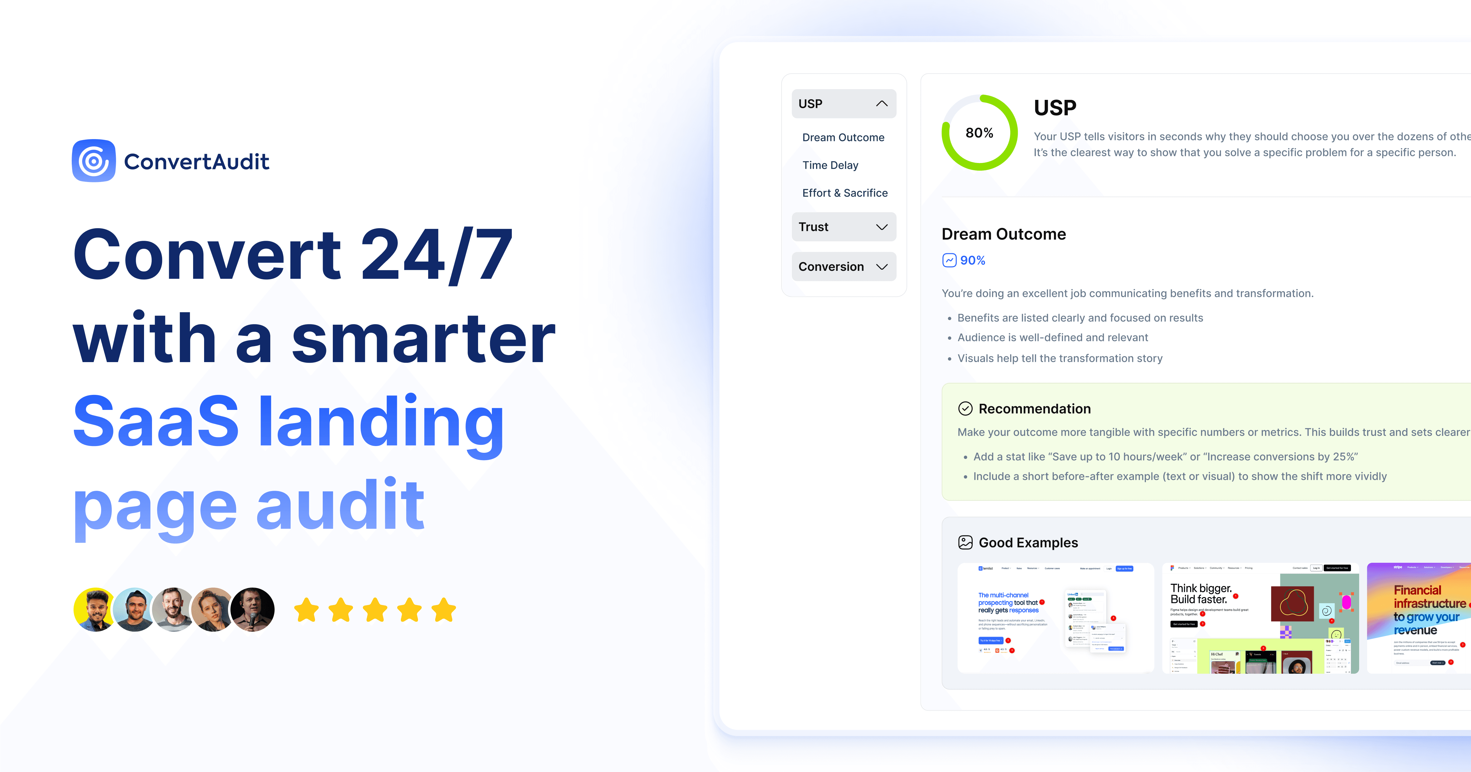 ConvertAudit | Your AI Audit for SaaS Landing Page