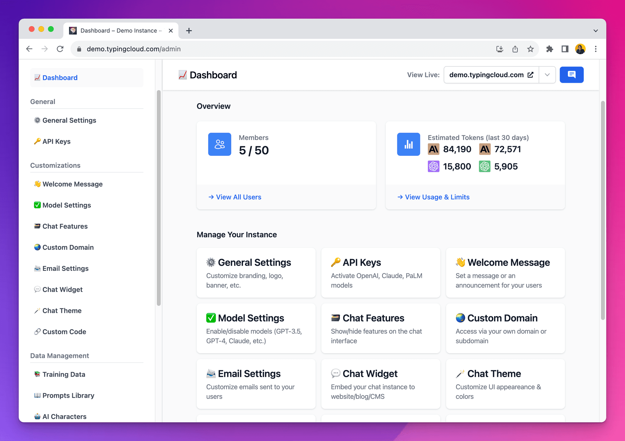 Get Started on Typing Mind Custom (Cloud-host) - Typing Mind Custom - Private & Secure ChatGPT ...