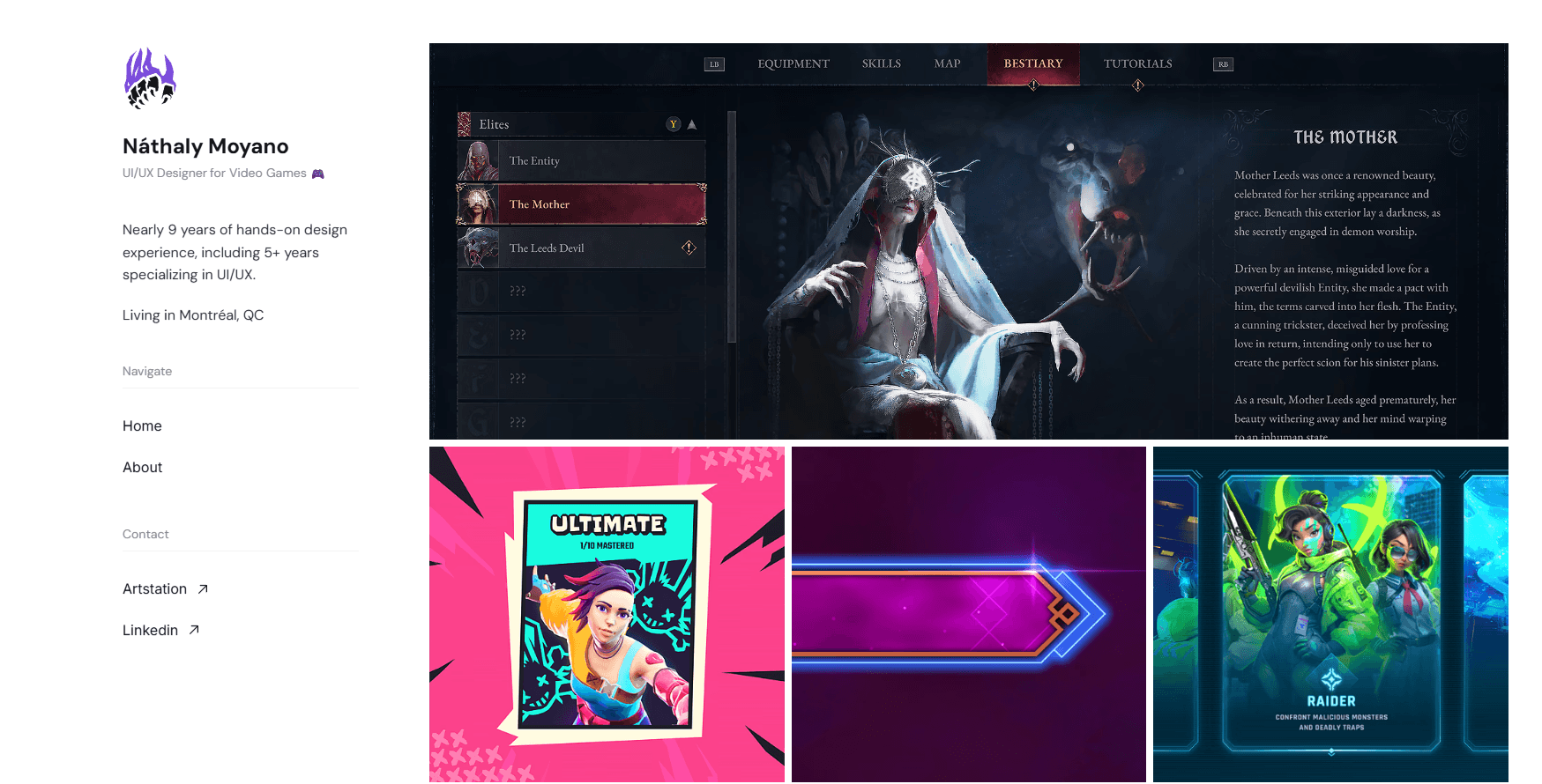 Náthaly | Game UI/UX Designer