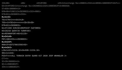 Getting started with the X12 file format