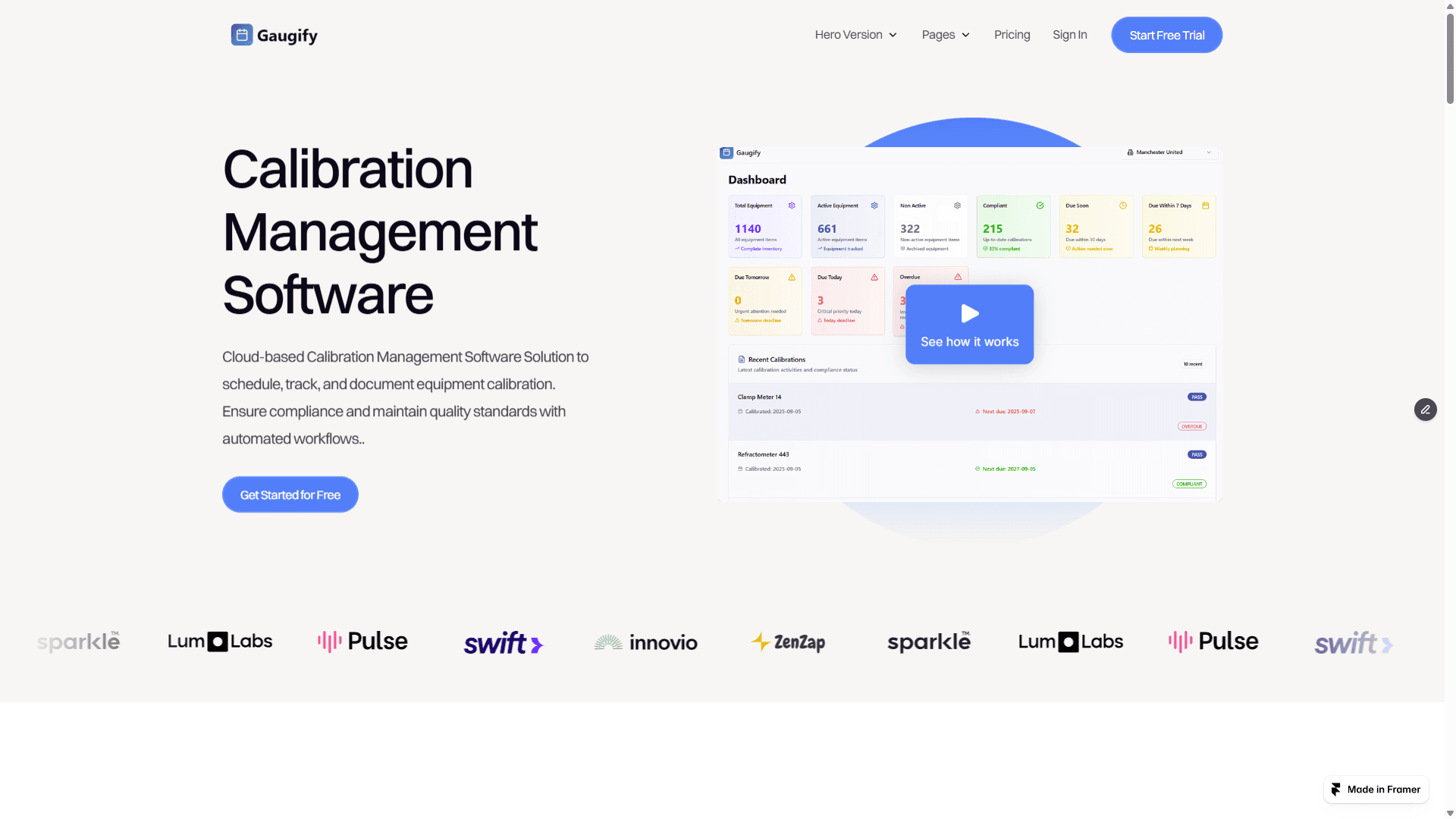Gaugify - Calibration Management and Gage Tracking Software