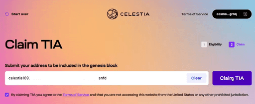 How to Claim Celestia $TIA Airdrop: Complete Guide for Cosmos Airdrops - Leap Wallet