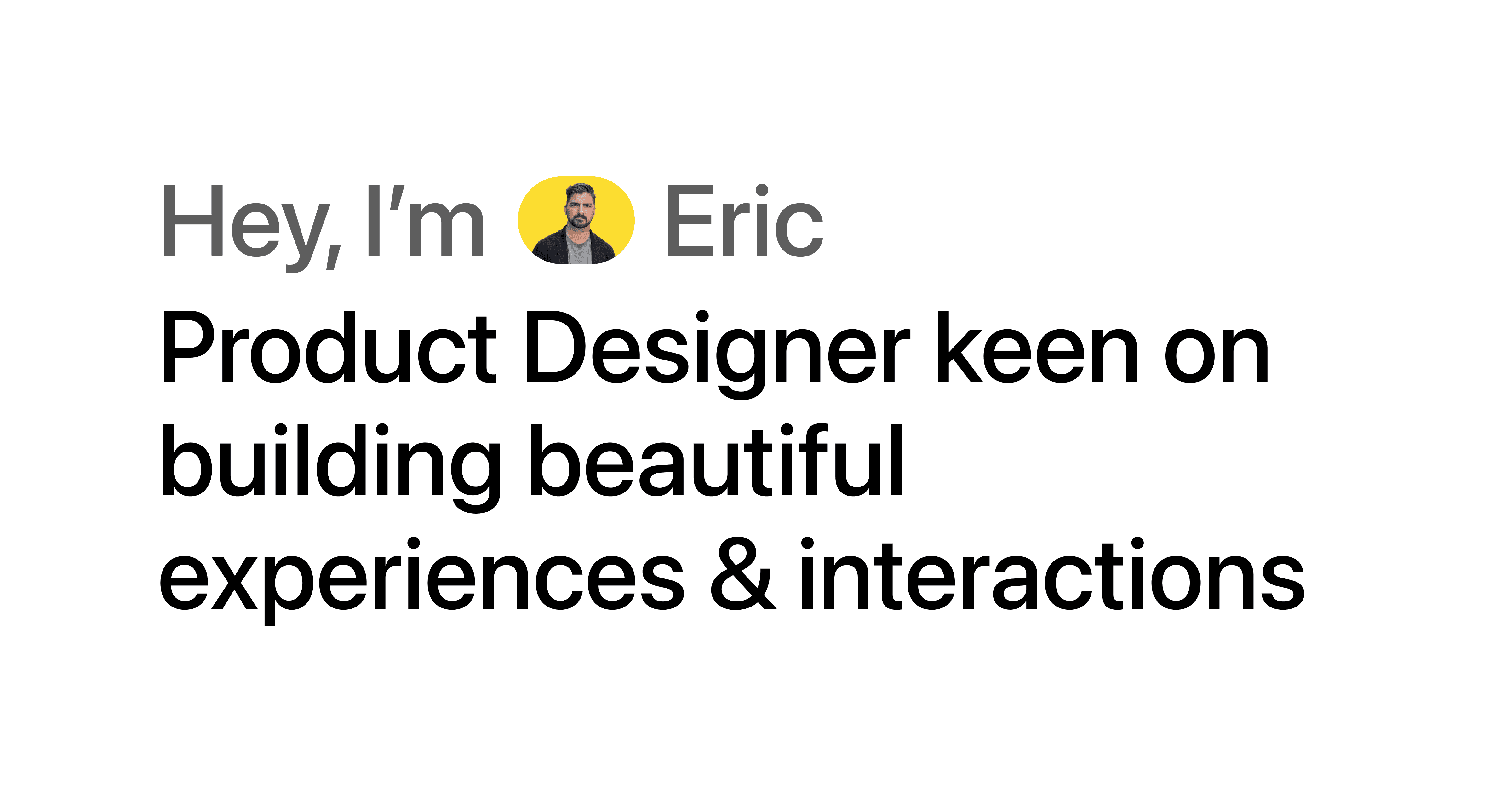 Eric Fillingame | Product Designer
