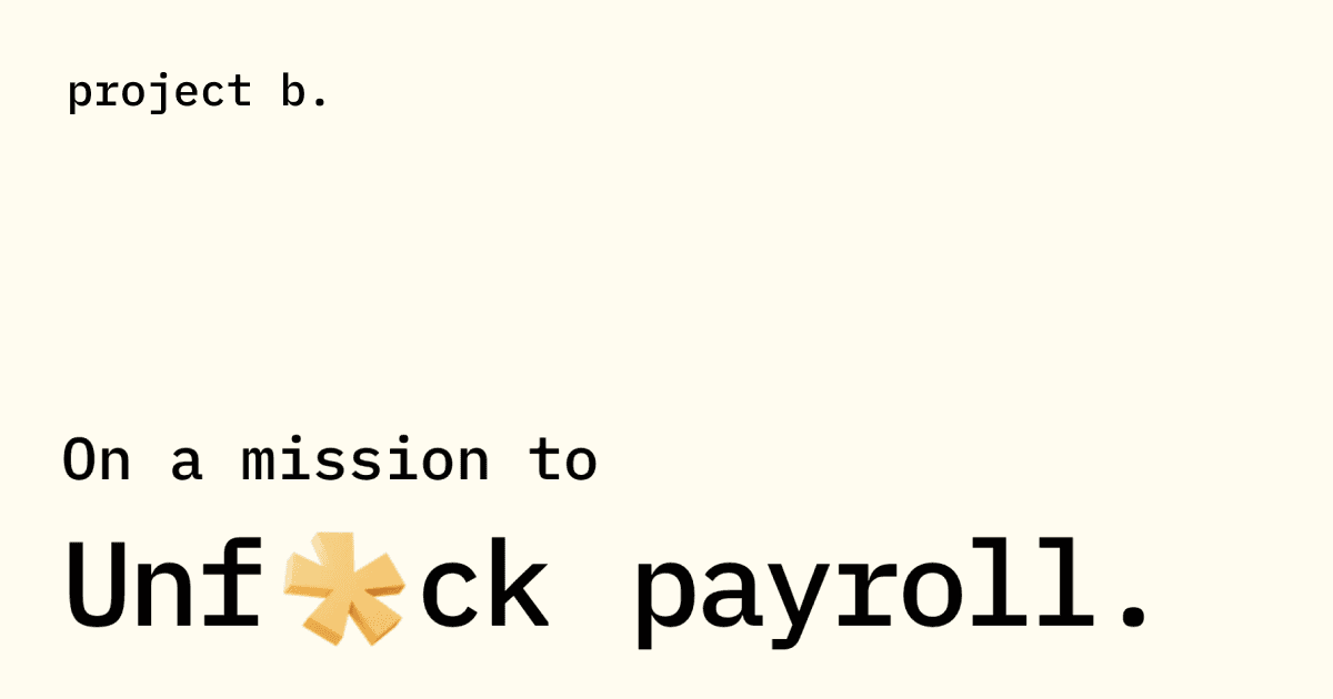 project B - Welcome 👋