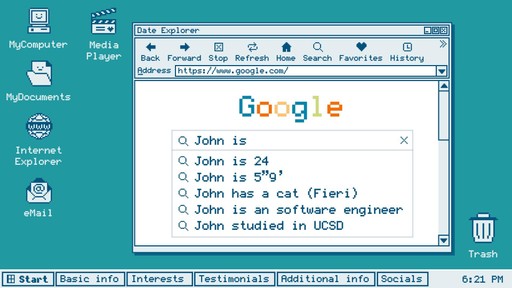 Retro Windows Template - D Story