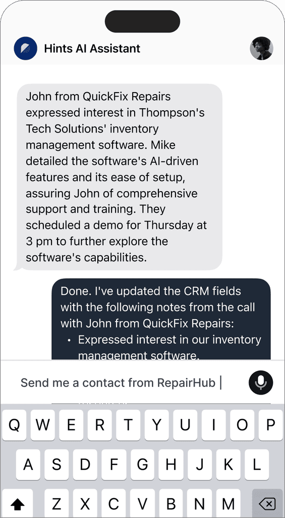 Hints Sales AI Assistant | Hints AI